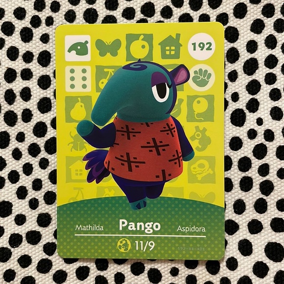 Other | Genuine Acnh Pango Amiibo Card | Poshmark